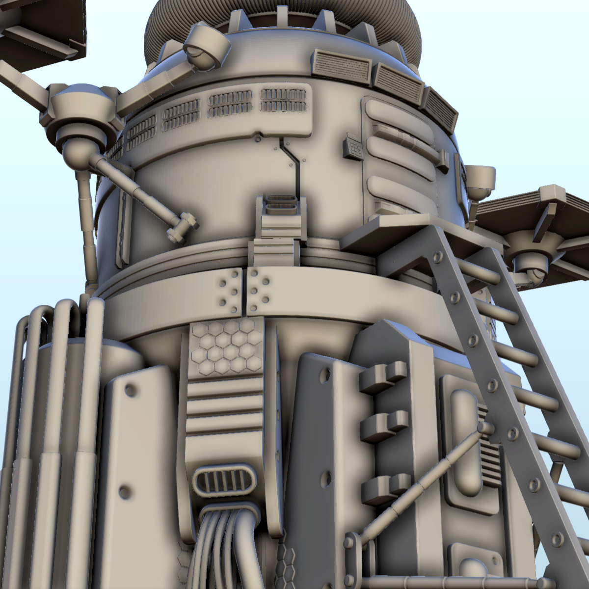 Large space lander - Terrain Scifi Science fiction SF | 3D models ...