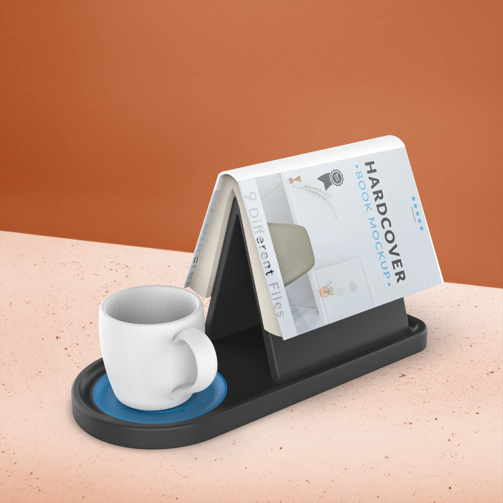 Other STL Download - Triangle Book Holder, Tablet; Kindle; Cup Holderby ...