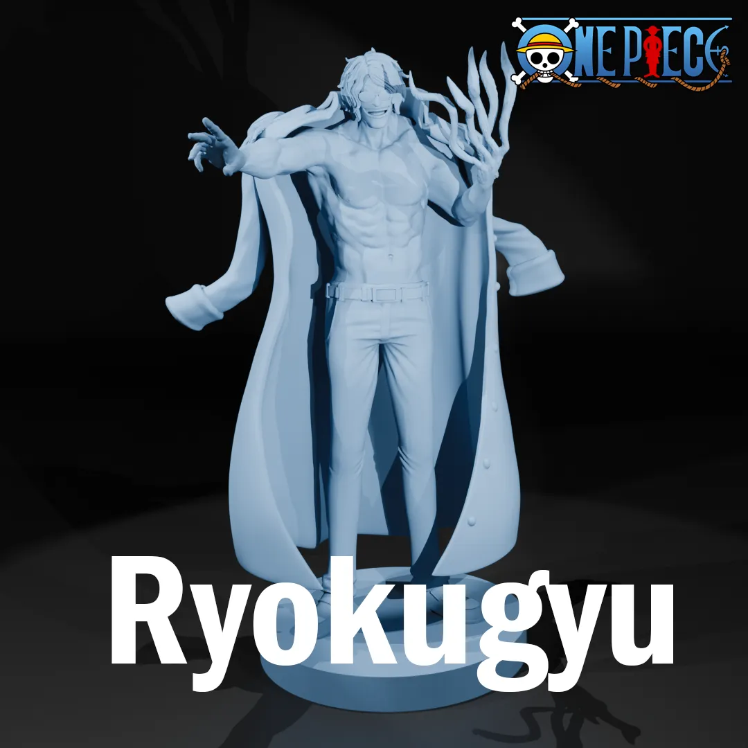 Characters & Creatures STL Download - Ryokugyu Admiral- ONE PIECE - 3D ...