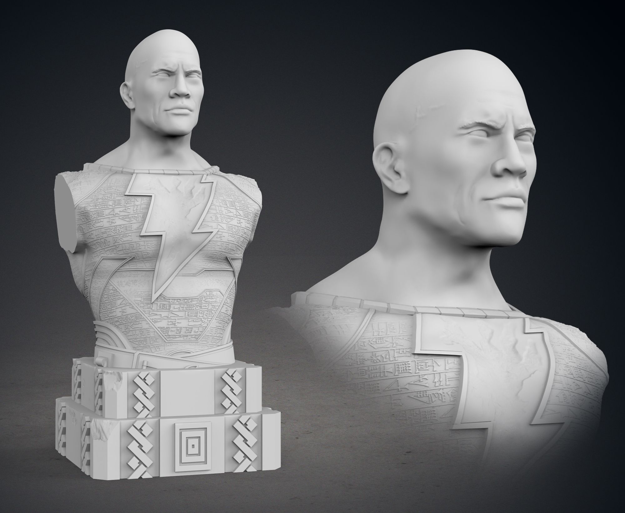 BLACK ADAM BUST | 3D modeller indir | Creality Bulutu