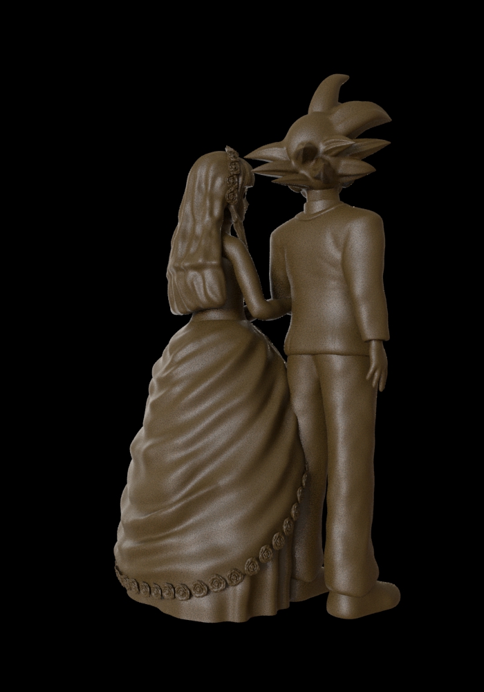 GOKU AND CHICHI | 3D models download | Creality Cloud