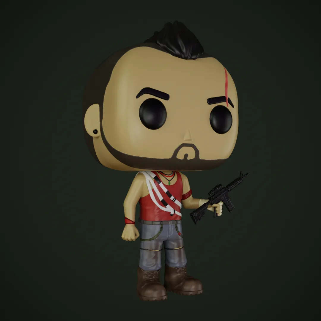 Characters & Creatures STL Download - Funko Vaas Montenegro - Far Cryby ...