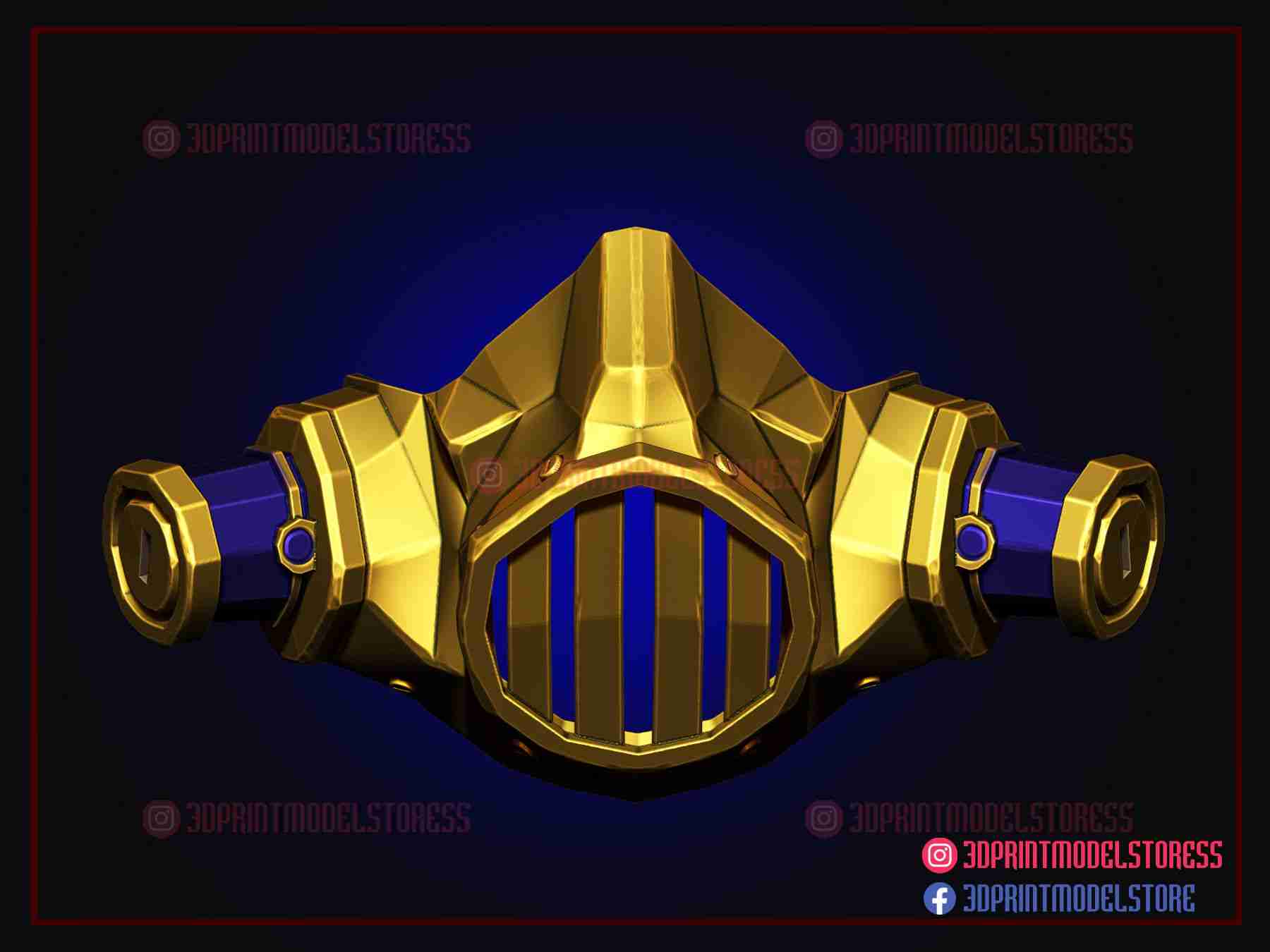 ENFORCER MASK - LEAGUE OF LEGENDS ARCANE COSPLAY MASK | 3D-Modelle ...