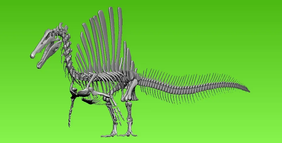Characters & Creatures STL Download - Skeleton animal statue - 3D ...