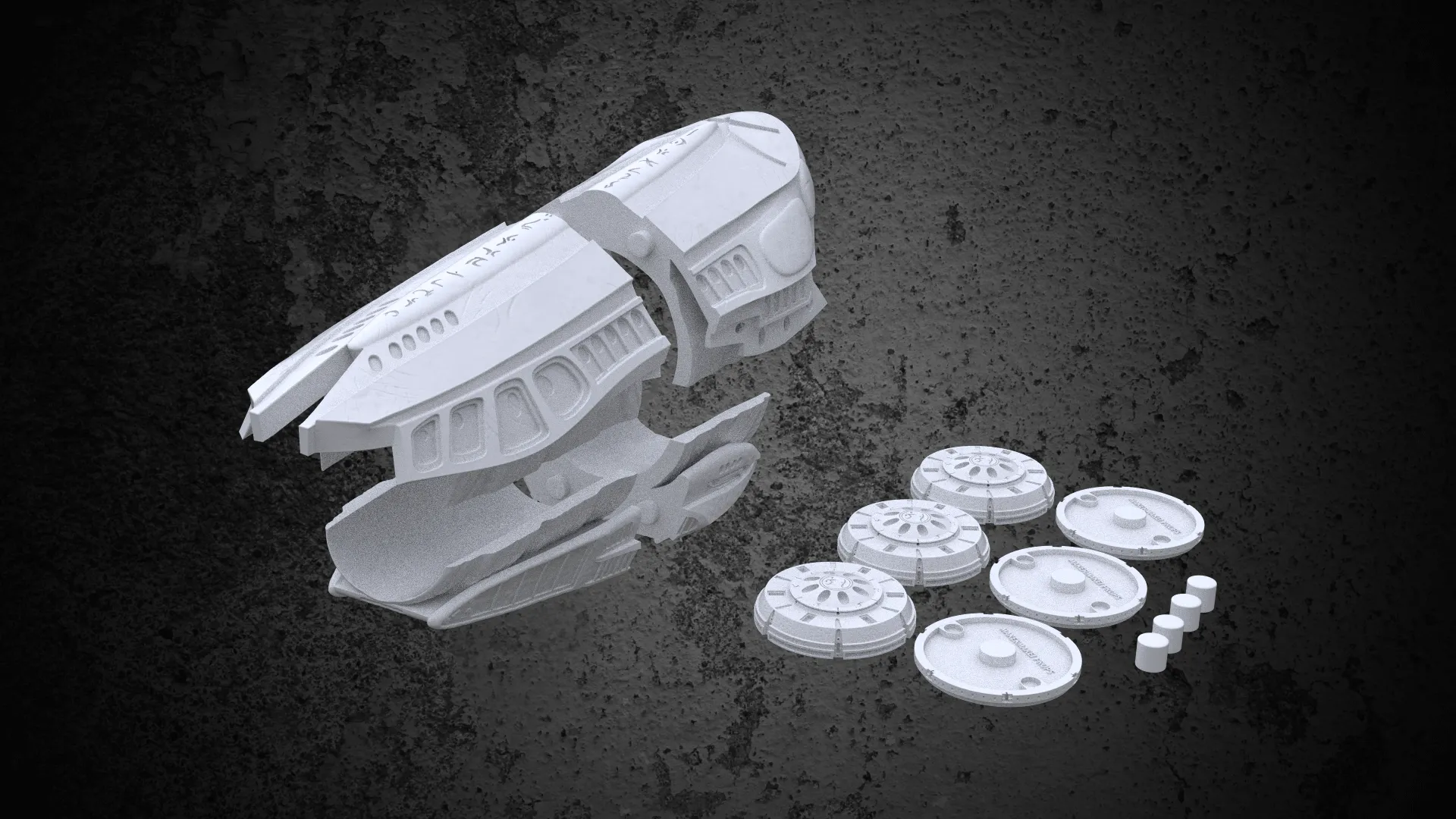 Props & Terrain STL Download - Feral Predator Left Gauntlet for small ...