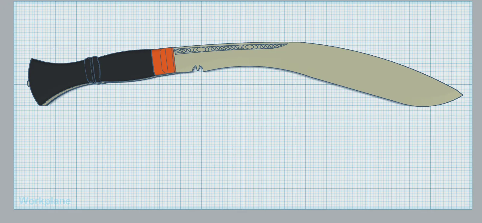 Free Other STL Download - 20 Inch Sirupati Khukuriby Cyberbeast