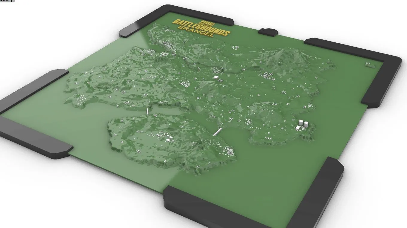 PUBG ERANGEL BIG MAP | 3D models download | Creality Cloud