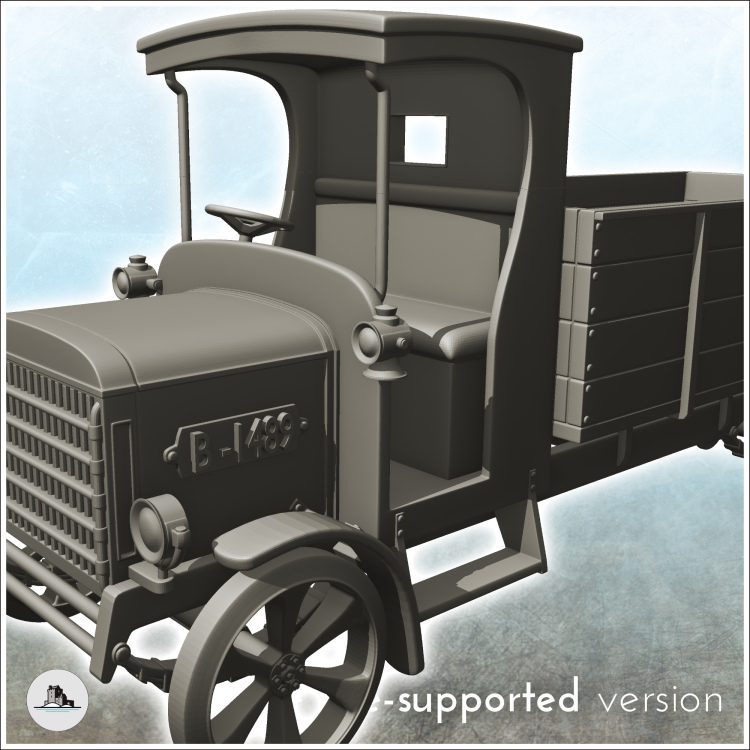 1915 Daimler B-Type Lorry - terrain WW1 scenery historical