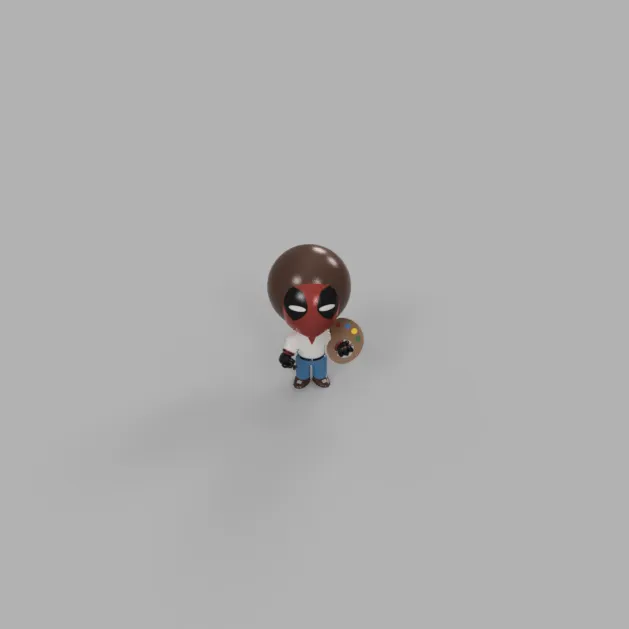 Mini Deadpool / Bob Ross (Wade Wilson) | 3D models download | Creality ...