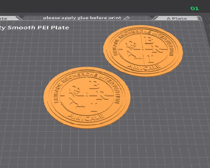 3D Printer Files | 3MF File | Emblem of the BRI Brigade | Creality Cloud