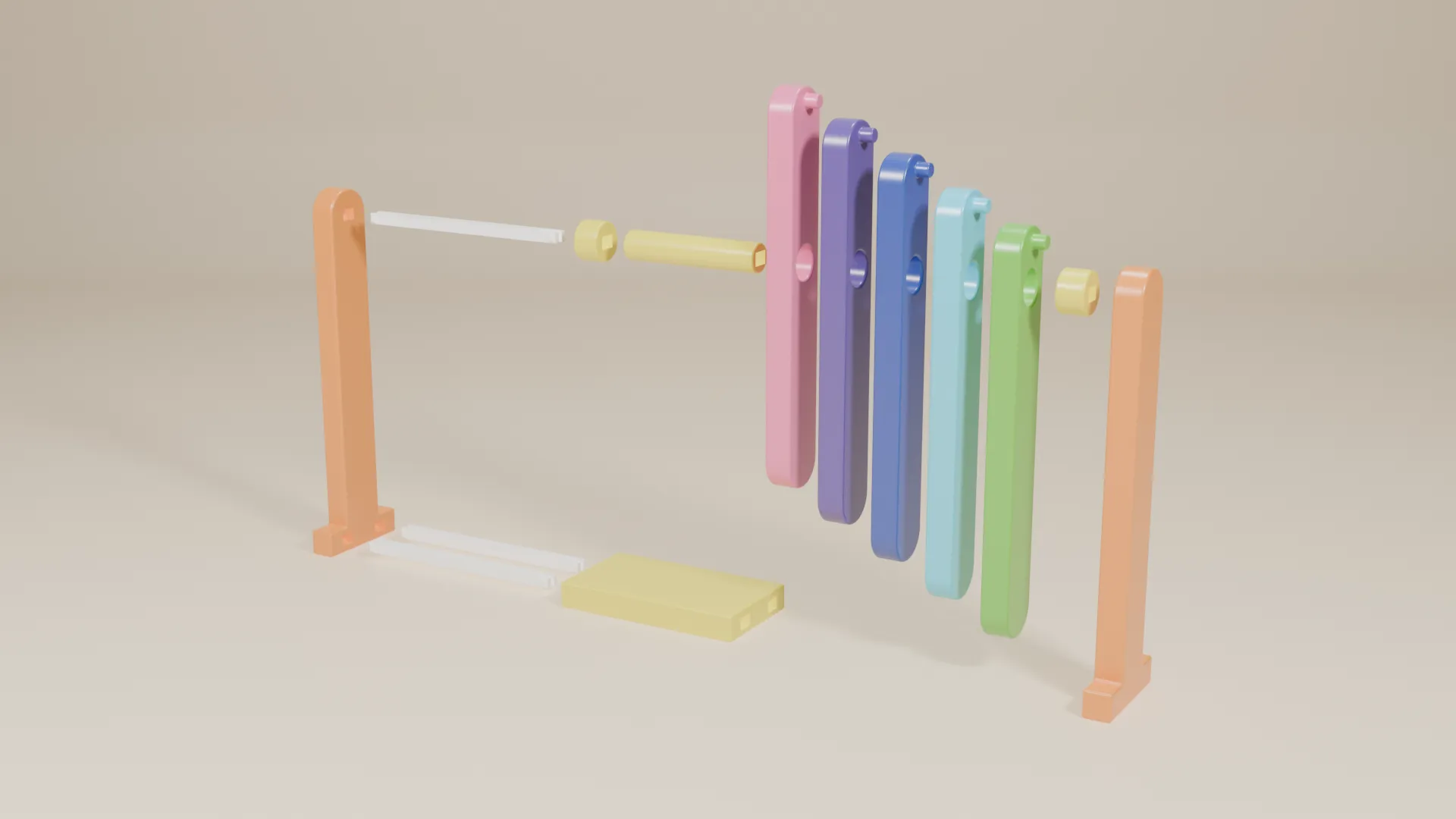 Board Games & Card Games STL Download - Rotary Chain Reaction Device ...