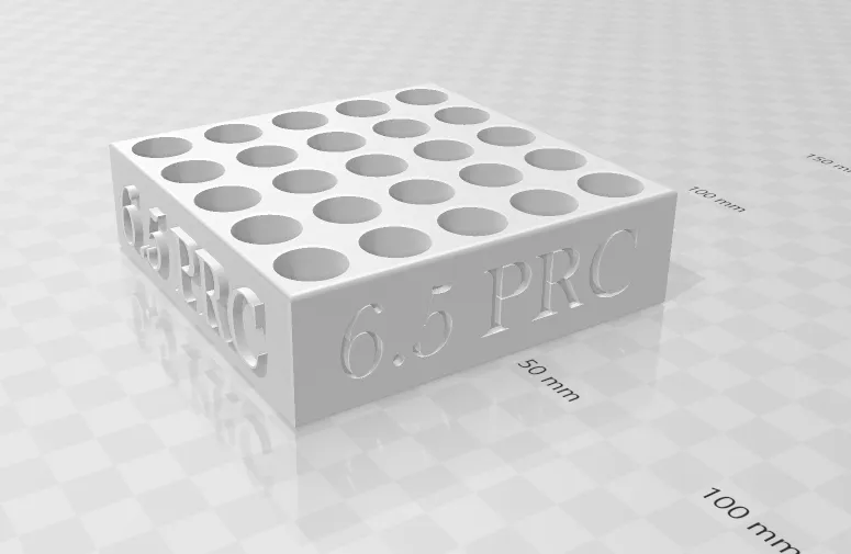 Sports & Exercise Equipment STL Download - 6.5 PRC Case Loading Block ...
