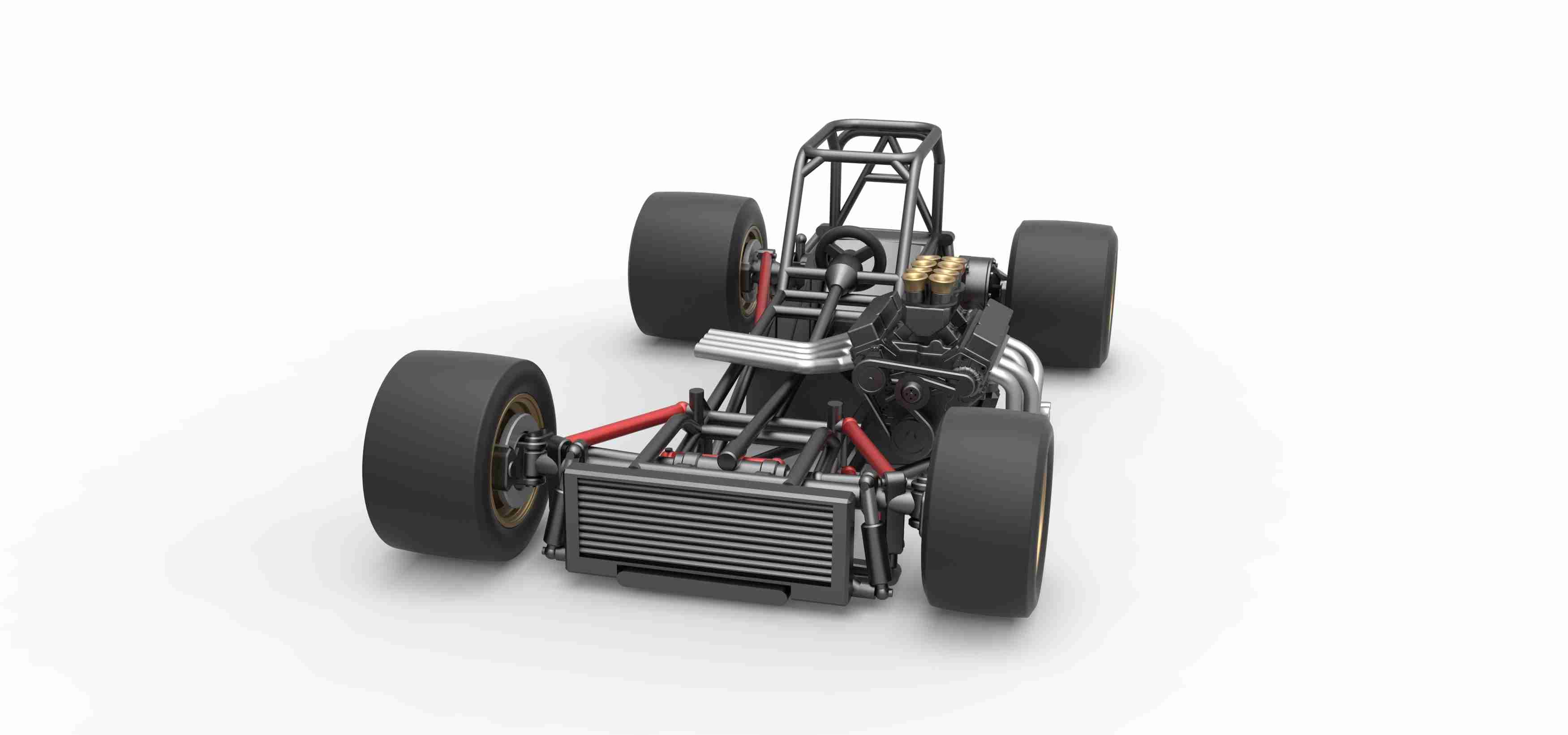 Diecast Supermodified front engine race car Base Scale 1:25 | 3D models ...