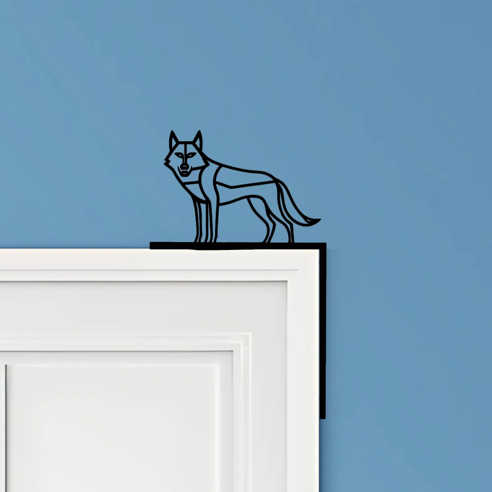Home Decorations & Ornaments STL Download - Wolf Door Corner Decorby OALPO