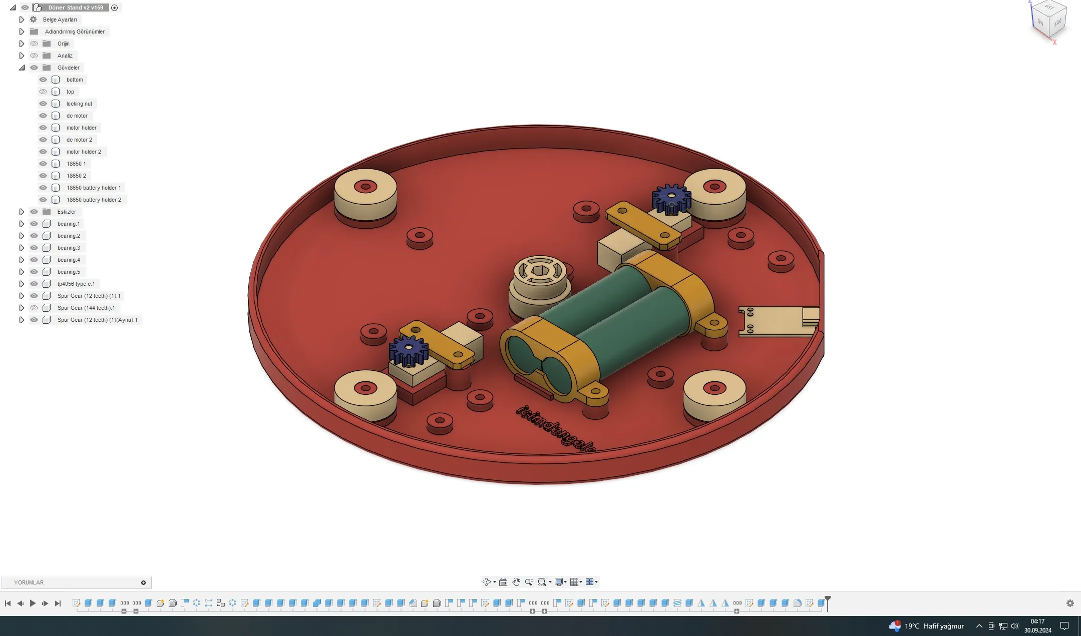 Tools & Spare PartsSTL 다운로드 -Rotating Stand v1 200mm - icimdengelen