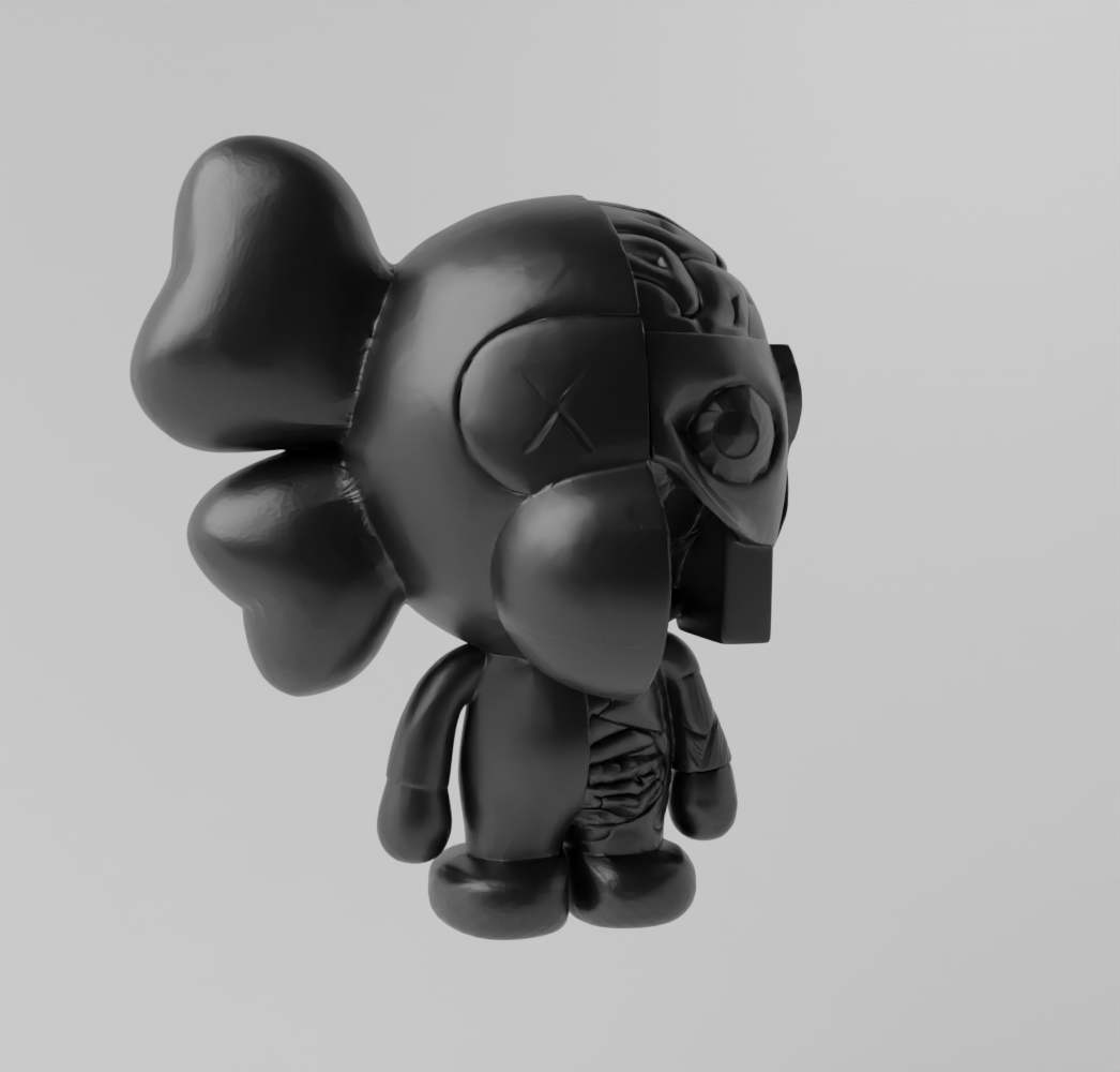Kaws Bape Milo Dissected Art Toy Fan Art | 3D models download ...