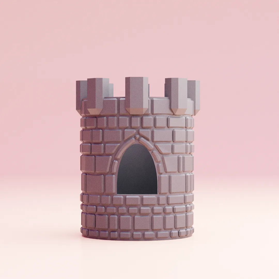 pencil holder castle | 3D models download | Creality Cloud