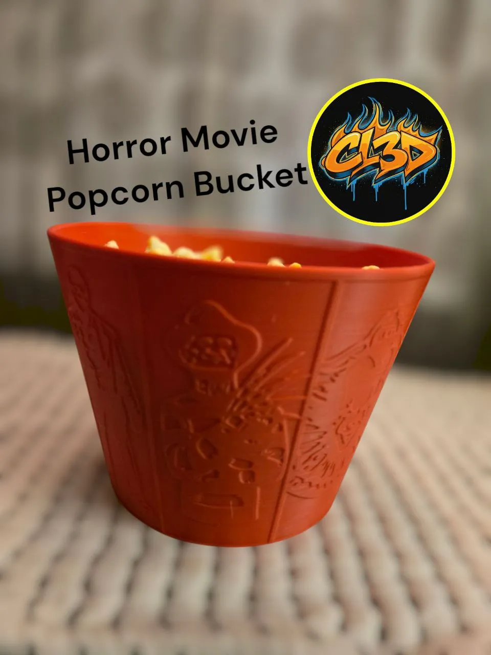 gratuita Home Decorations & Ornaments STL Descarga - Popcorn Bucket ...