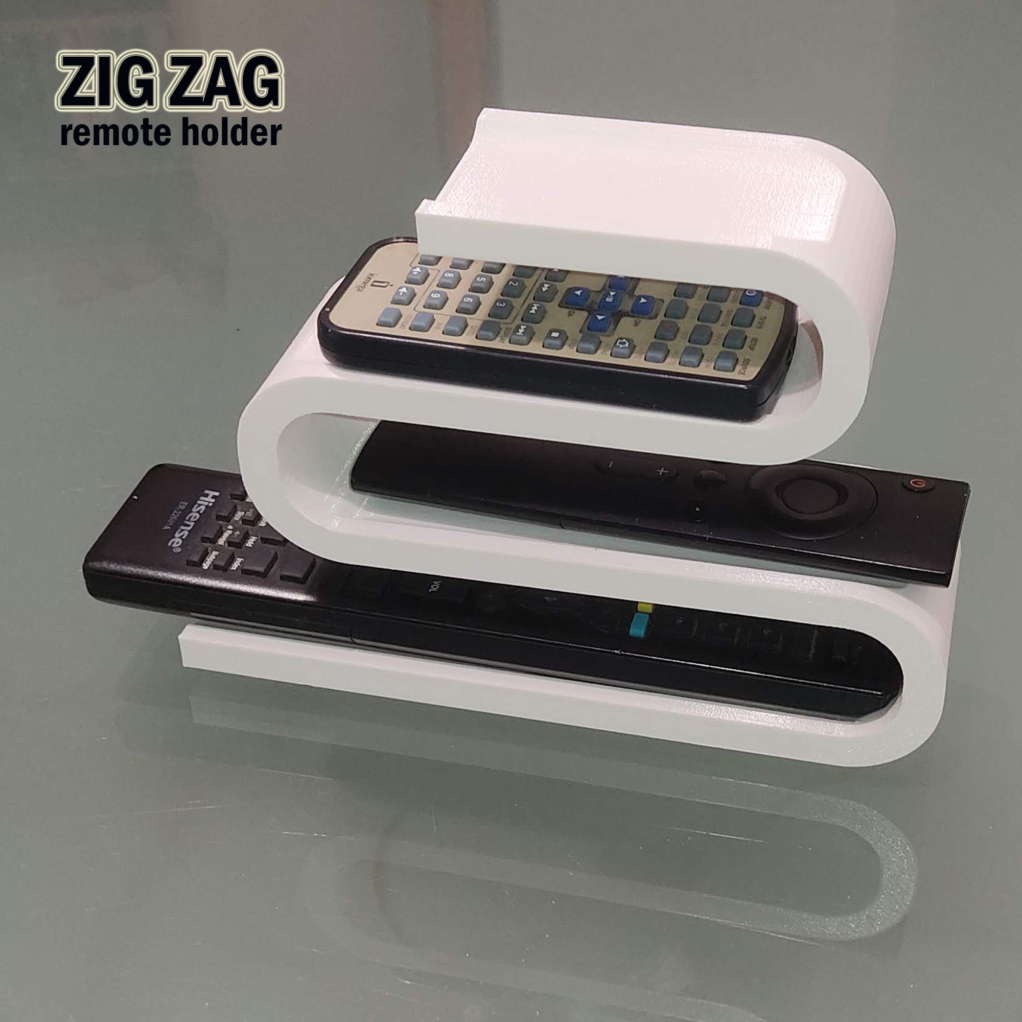 Practical and beautiful support for four remote controls of your ...