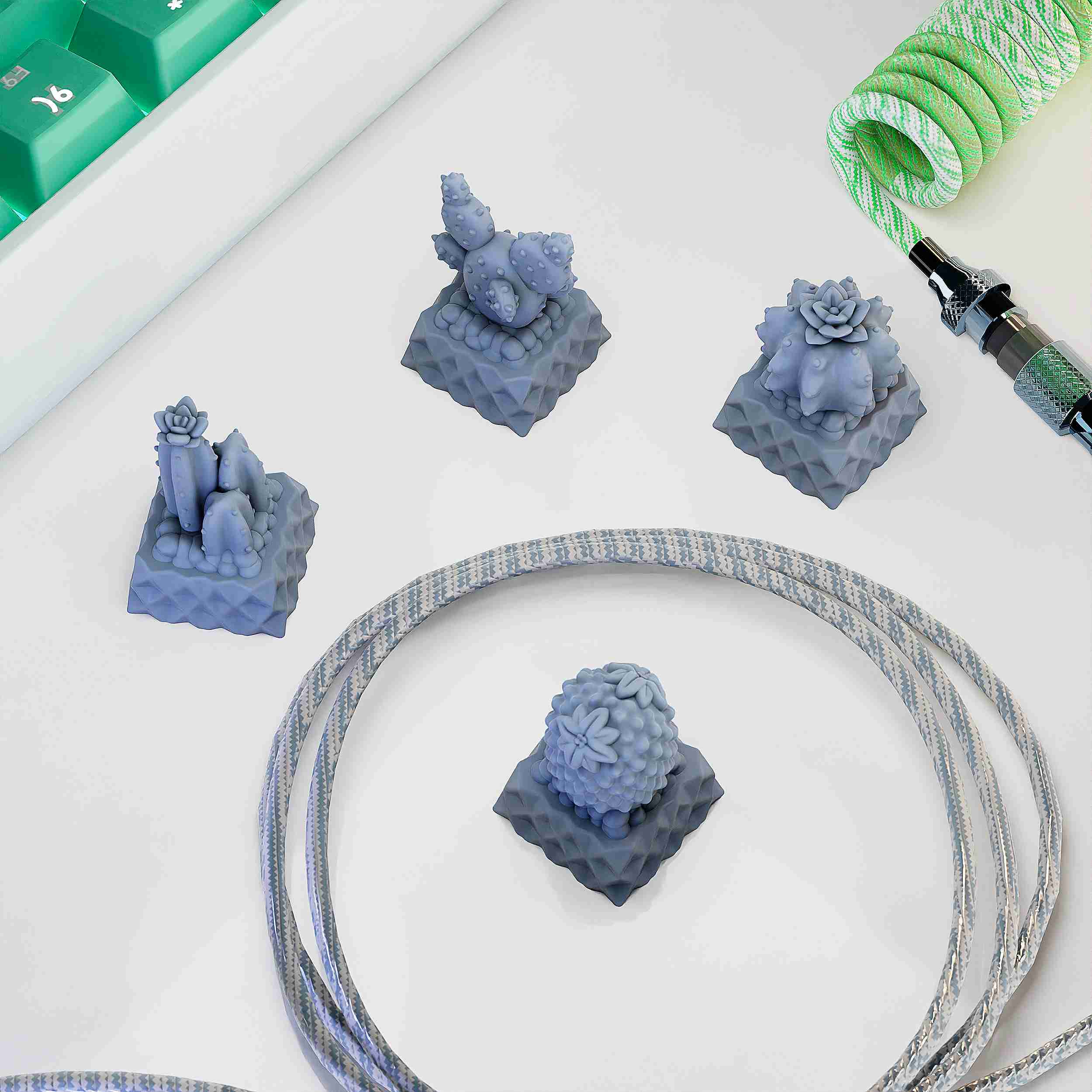 Cactus keycaps - Mechanical Keyboard | 3D models download | Creality Cloud
