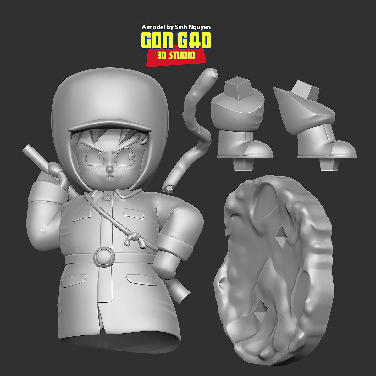 Kid Goku in Winter Outfit | 3D models download | Creality Cloud