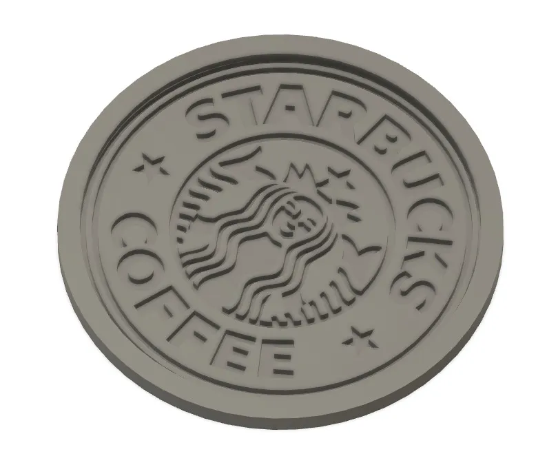 Other STL ダウンロード - Starbucks Coaster w/Holder (holds 6) - Trash Can Guy