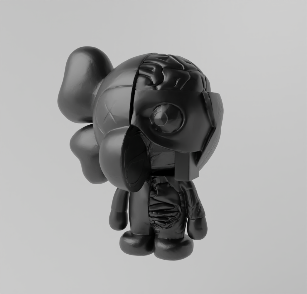 Kaws Bape Milo Dissected Art Toy Fan Art | 3D models download ...