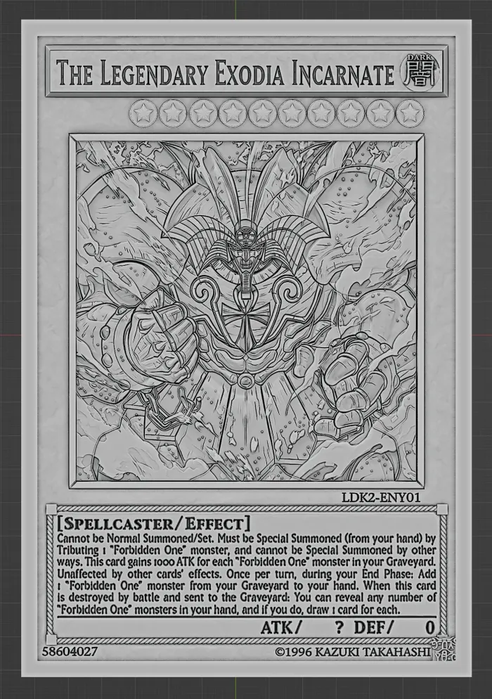 the legendary exodia incarnate | 3D models download | Creality Cloud