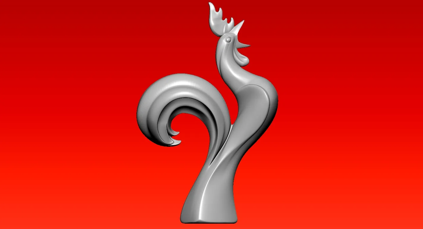 Sculptures & Artworks STL Download - Chicken statue - Decor - 3D ...