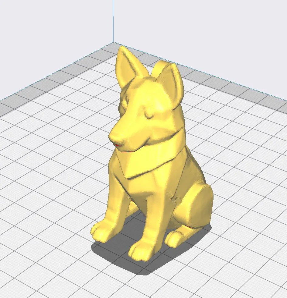 3D Printer Files | 3MF File | Low poly dog keychain | Creality Cloud