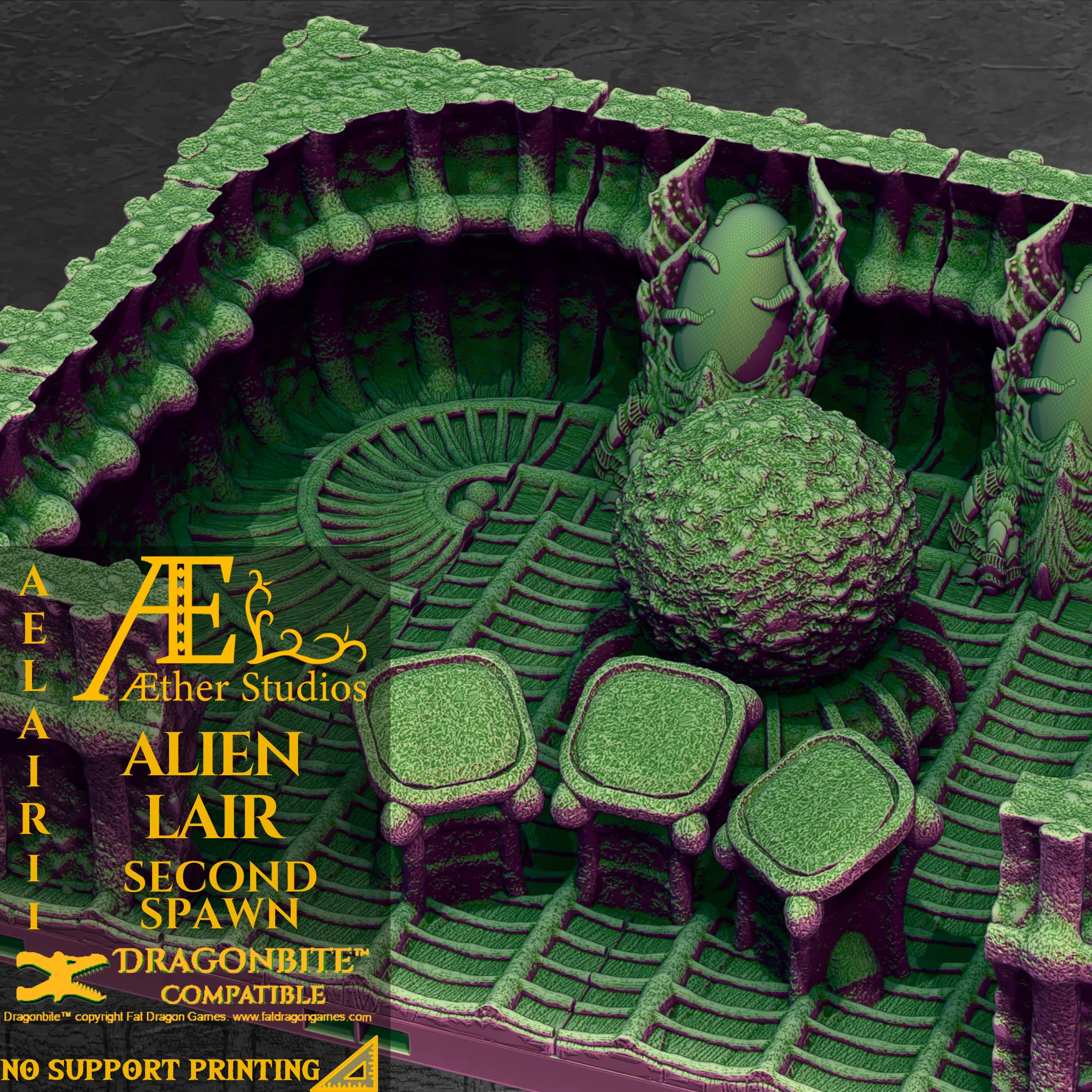Props & Terrain STL Download - AELAIR11 – Second Spawnby Aether Studios