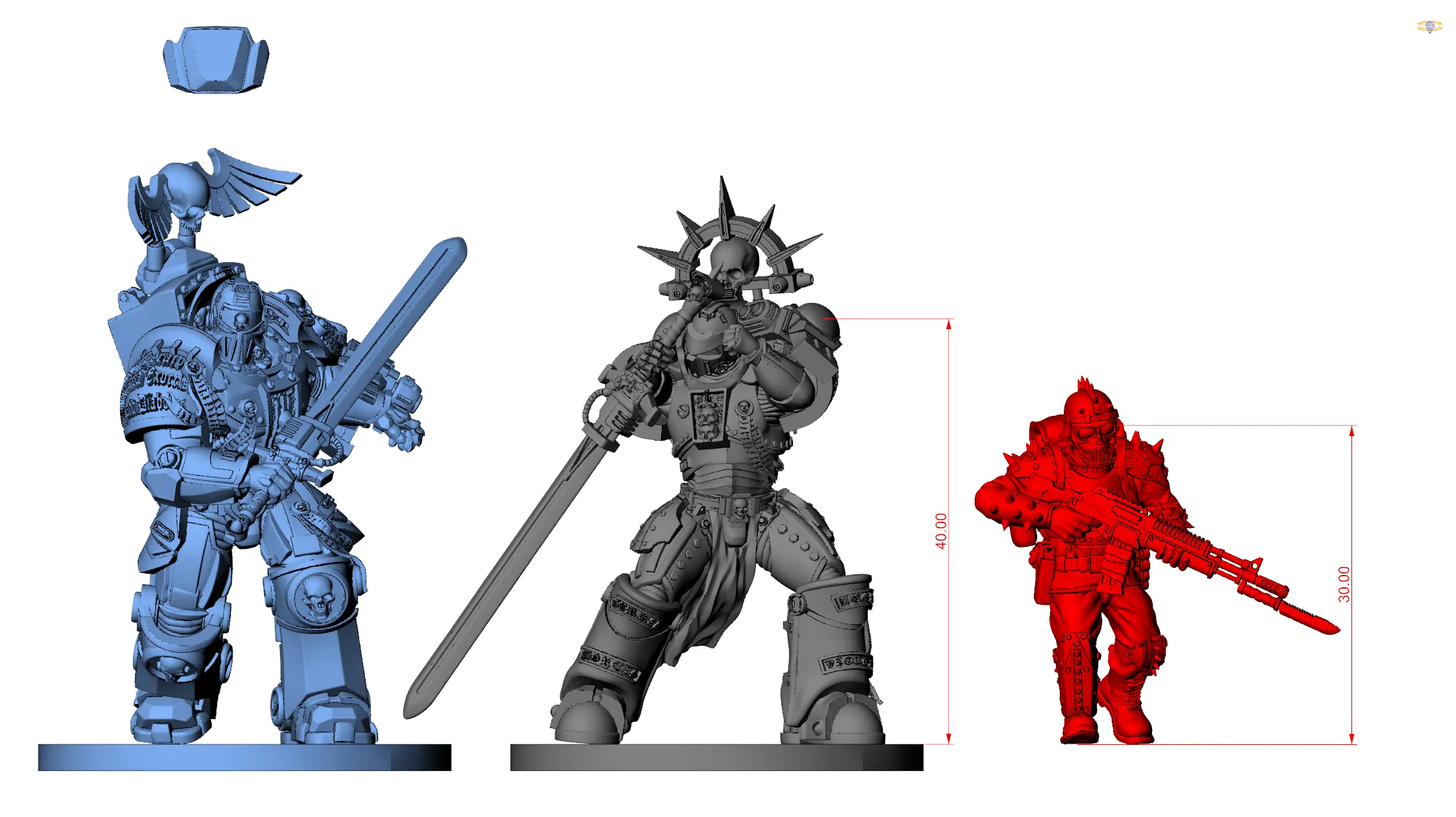 Characters & Creatures STL Download - Steel Sentinel 14by Silent Gil
