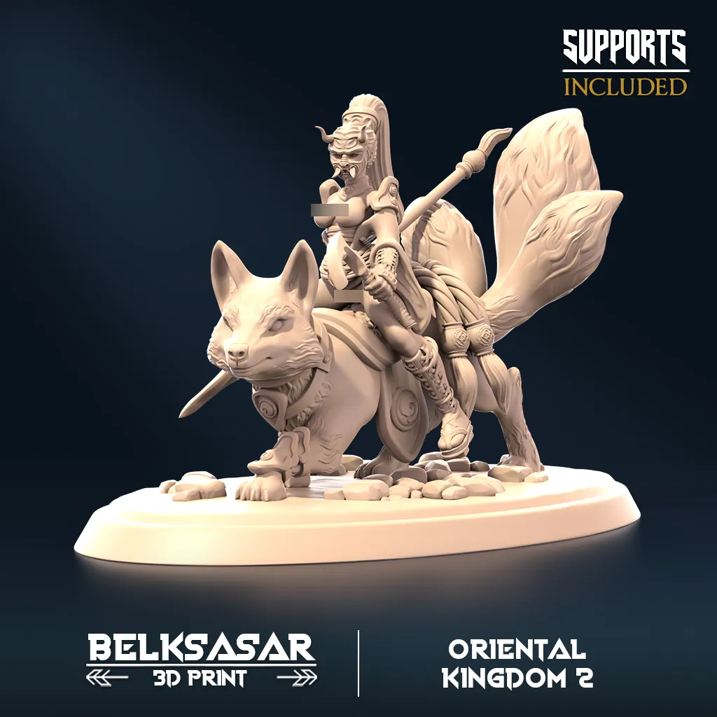 Characters & Creatures STL Download - Twilightshine Foxrider B Nudeby ...