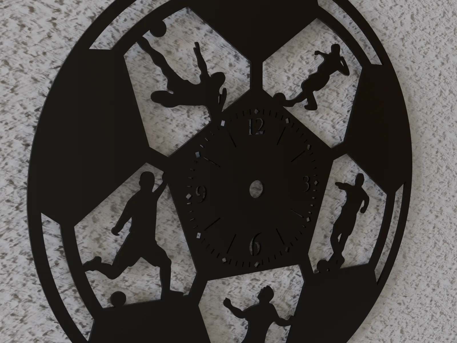 3D Printer Files | 3MF File | Football Wall Clock Timepiece | Creality ...