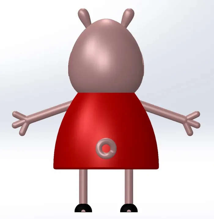 Characters & Creatures STL Download - Peppa Pigby Edna Lab