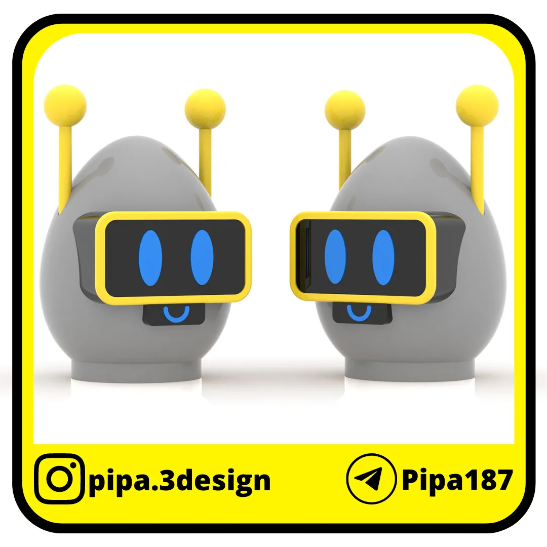 Other STL Download - Fun bot easter eggby Pipa3D