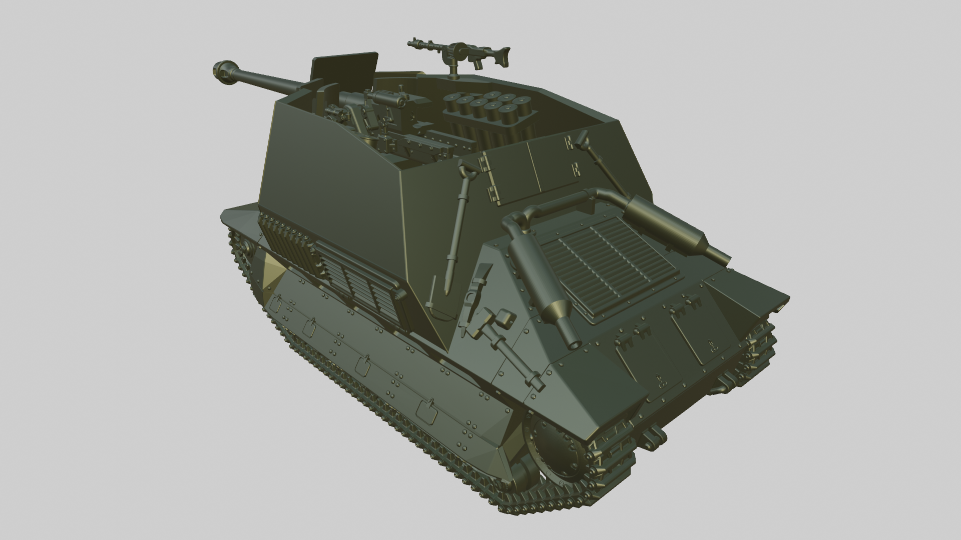 Pak 40 auf Panzerkampfwagen 737 FCM (f) (Germany, WW2) | 3D models ...