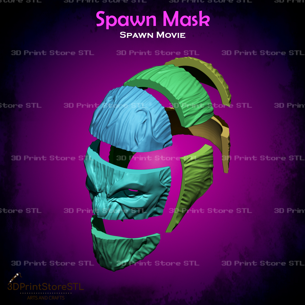 Spawn Mask Cosplay Spawn Movie - STL File | 3D models download ...