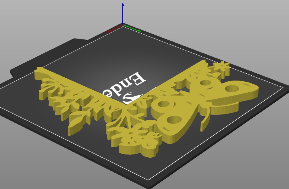 F:\stl\door frame BUTTER FLY AND BEE | 3D models download | Creality Cloud