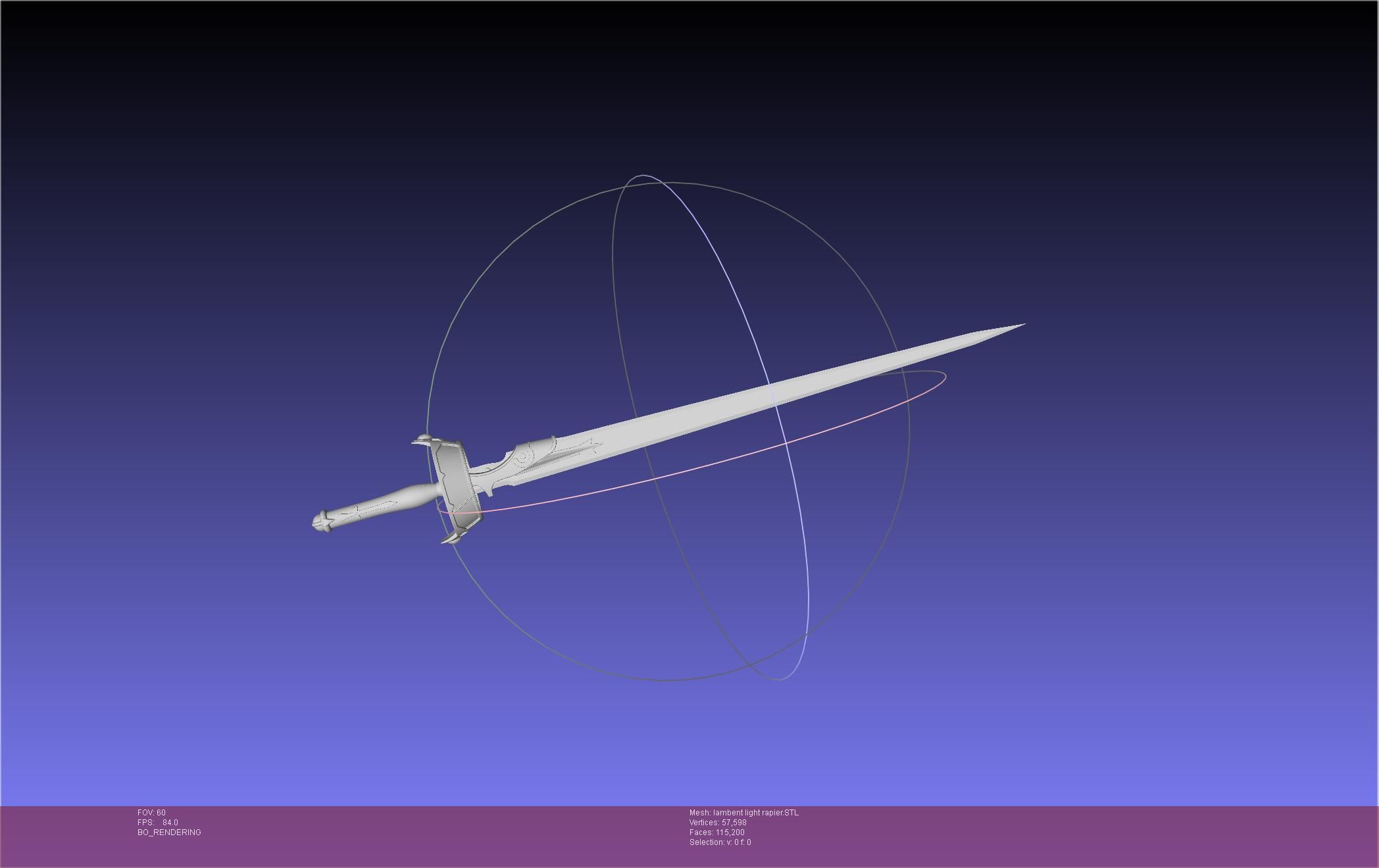 Sword Art Online Asuna Lambent Light Rapier Model | 3D models download ...