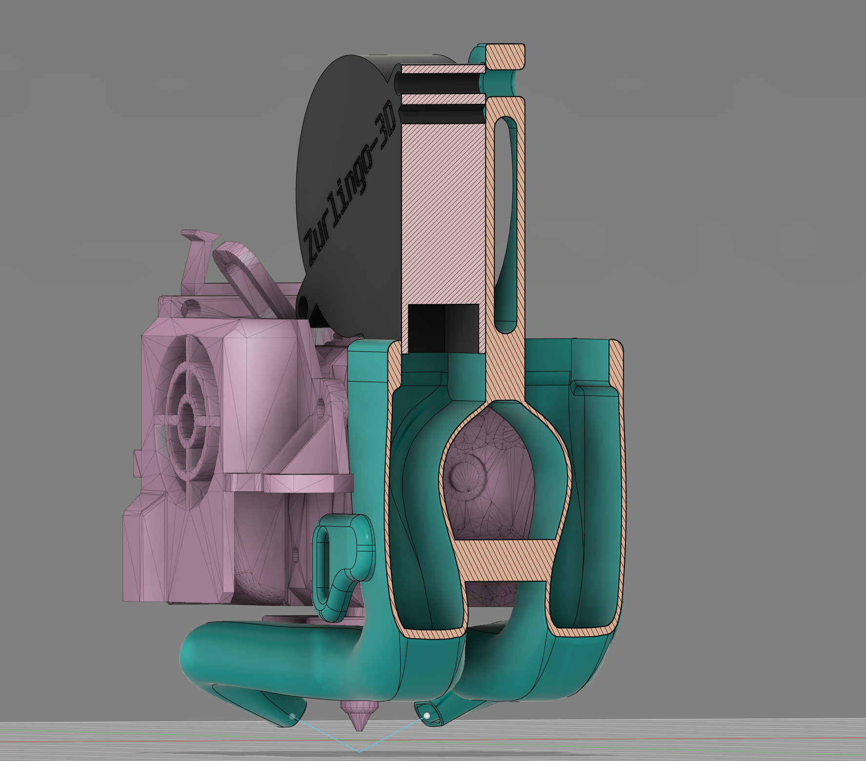 VAMPIRE V1 - DUAL 5015 COOLING FAN DUCT FOR SPRITE EXTRUDERS | 3D ...