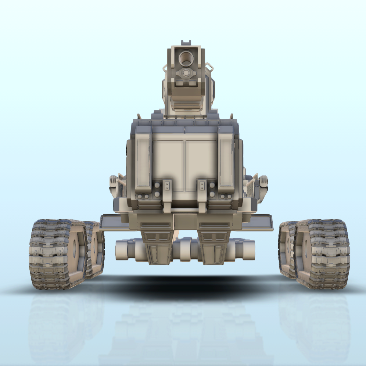 Sci-Fi truck with tracks and laser turret (13) - sci-fi scie | 3D ...