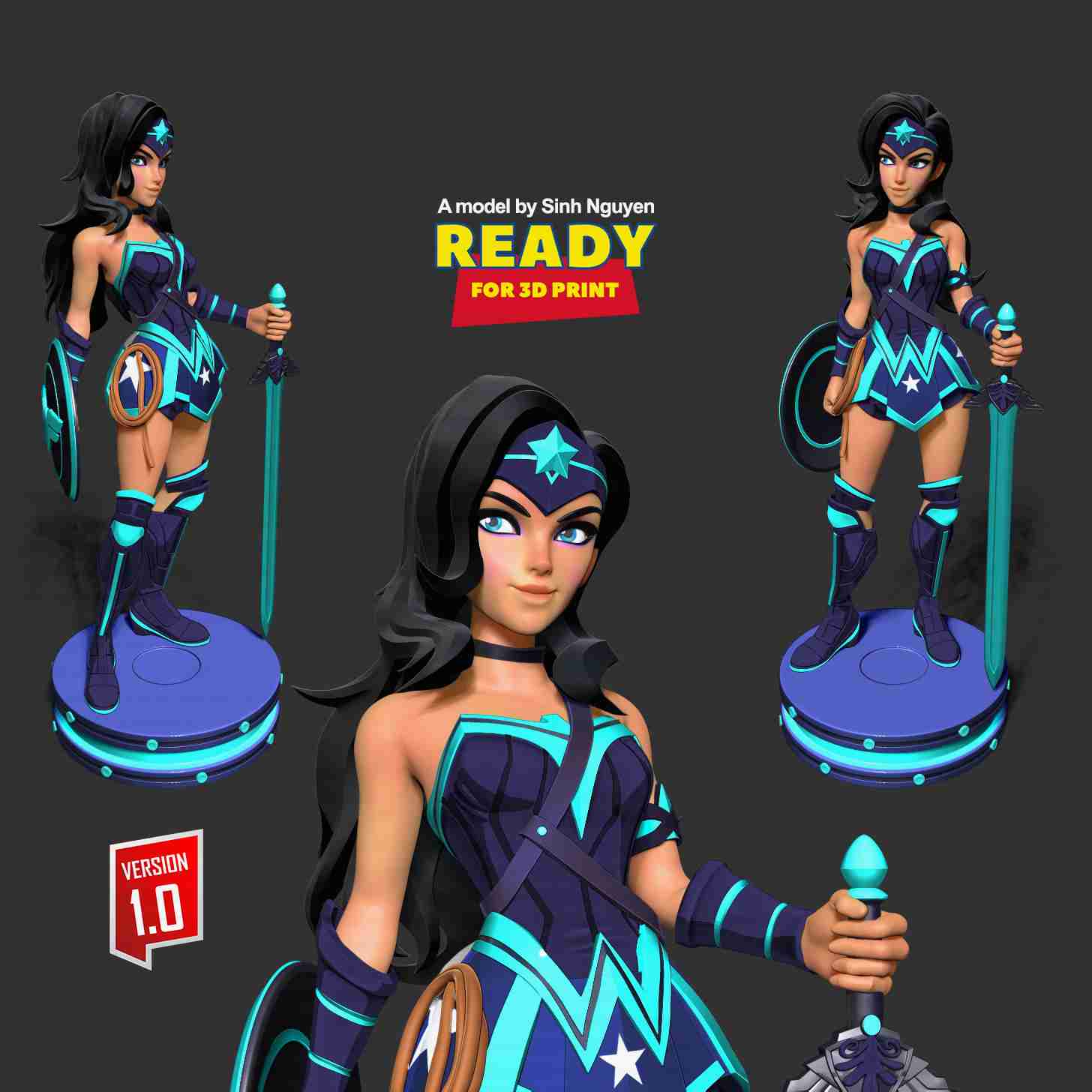 Wonder Woman - MultiVersus Fanart | 3D models download | Creality Cloud