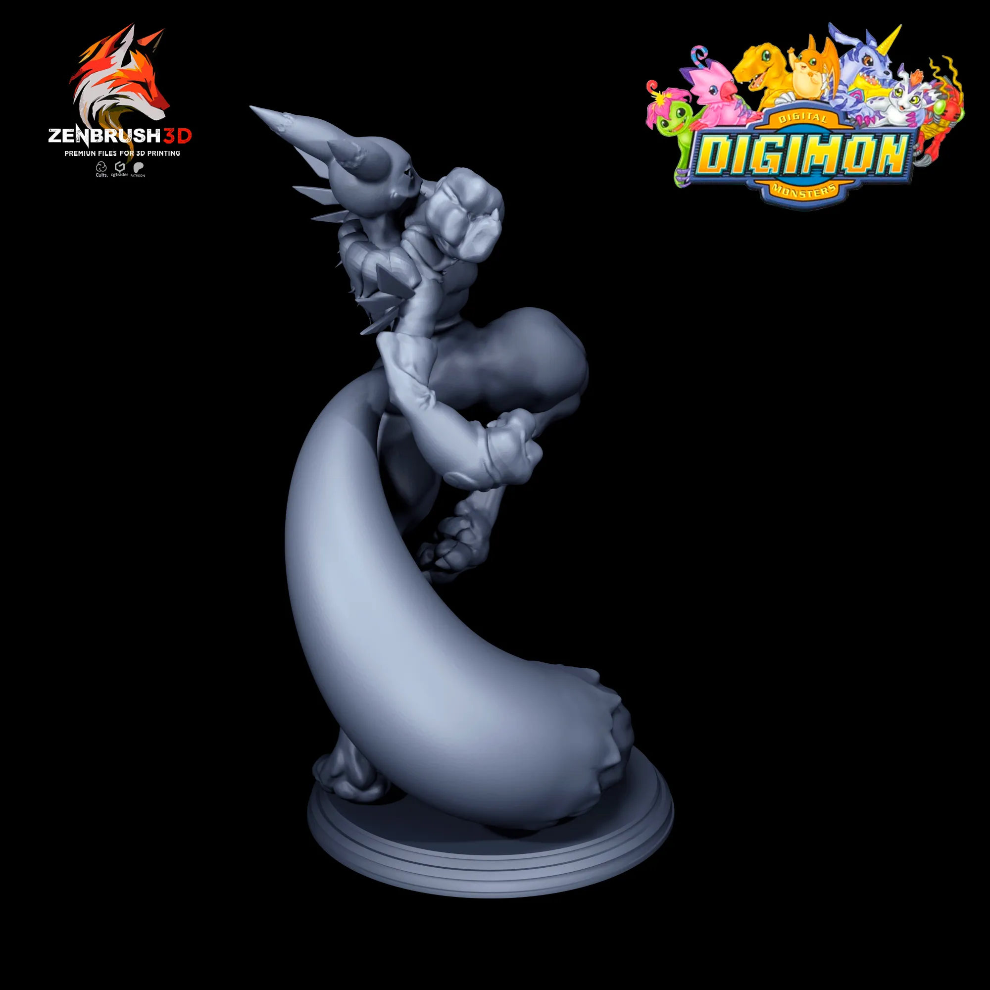 Characters & Creatures STL Download - DIGIMON - RENAMON 3D PRINTINGby ...