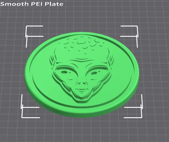 Alien Coin | 3D models download | Creality Cloud