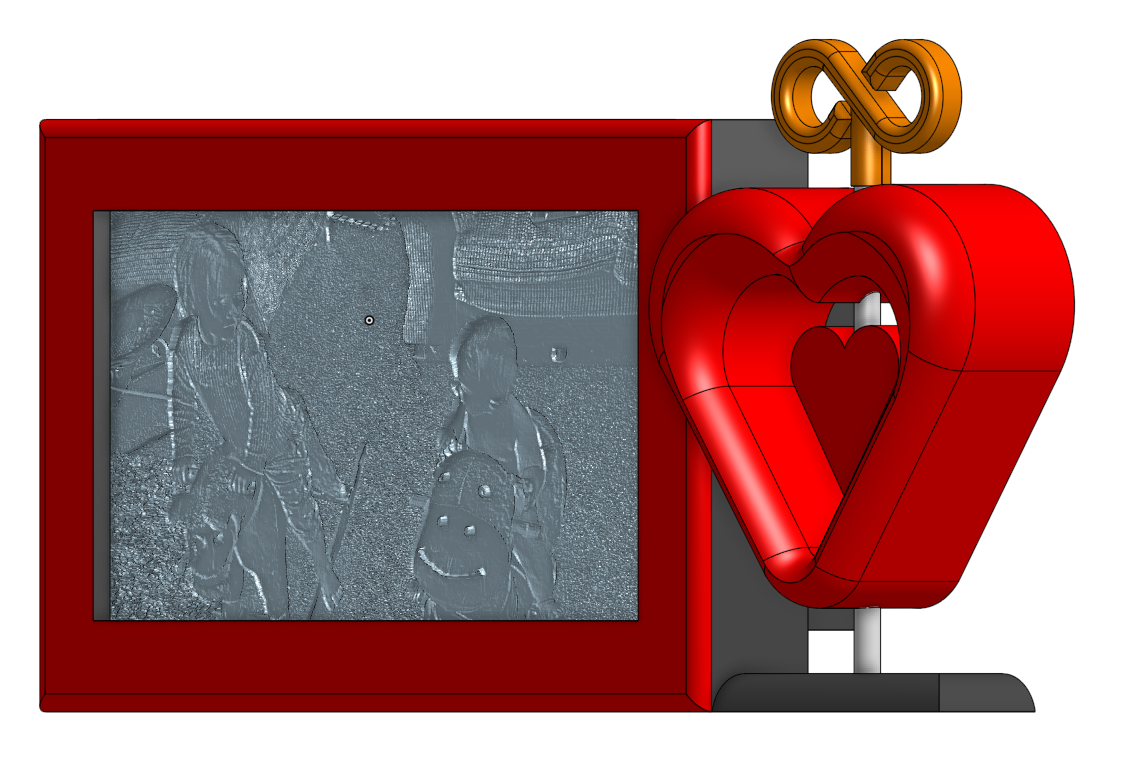 VALENTINES DAY | LITHOPHANE STAND | SPINNING HEART | 3D模型下载 | 创想云