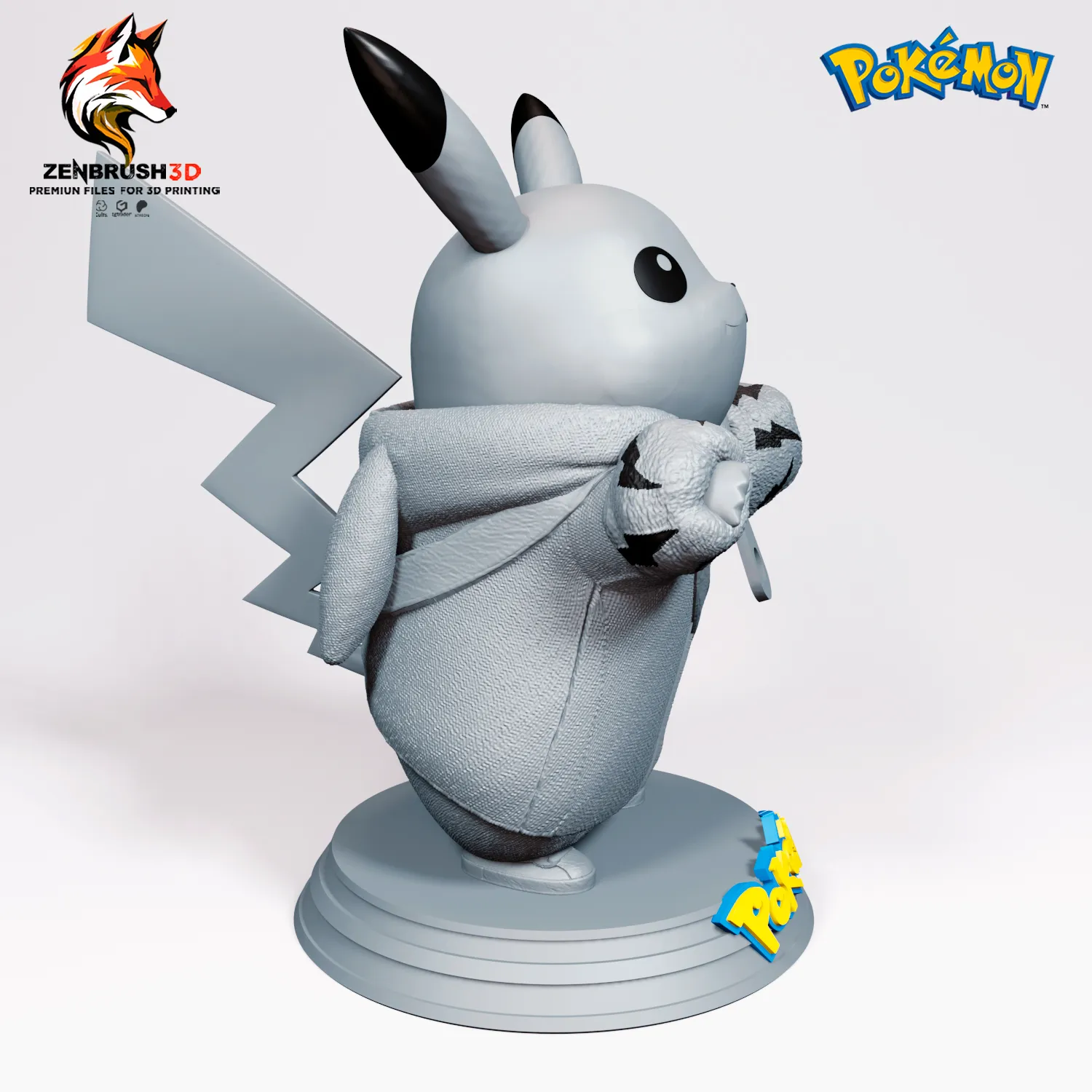 Board Games & Card Games STL Download - Pikachu Band - Pokemon 3D ...