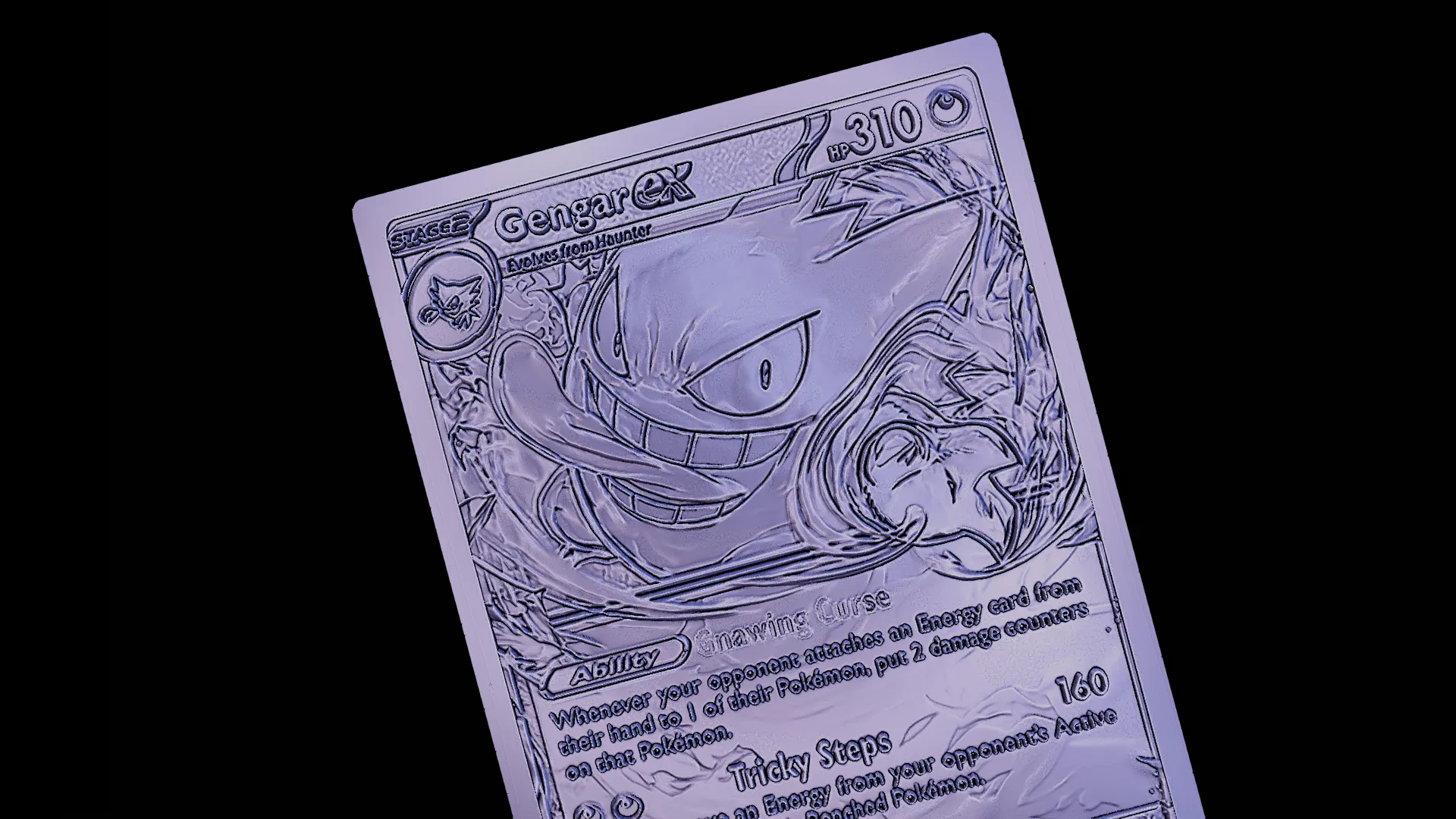 Board Games & Card Games STL Download - Gengar - Pokemon cardby Jlo3d