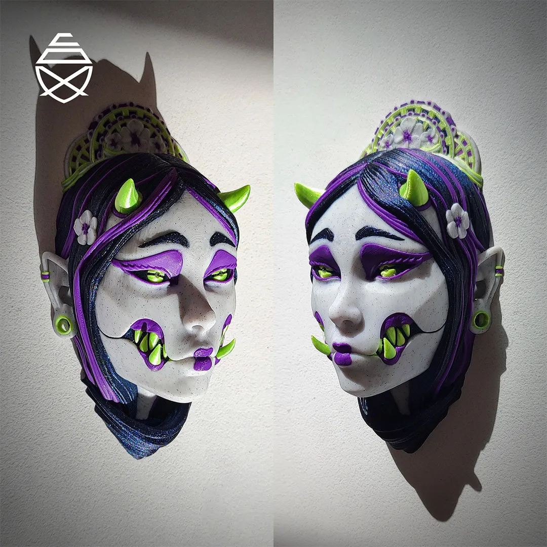 Other STL Download - Kuchisake Wall Maskby PipeCox