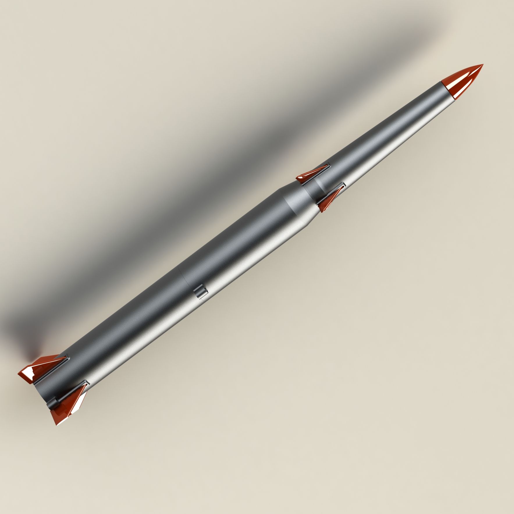 Rocket model Pershing II | 3D models download | Creality Cloud